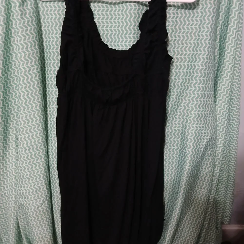 Source Unknown | Dresses | Source Unknown Black Midi Dress Large | Poshmark